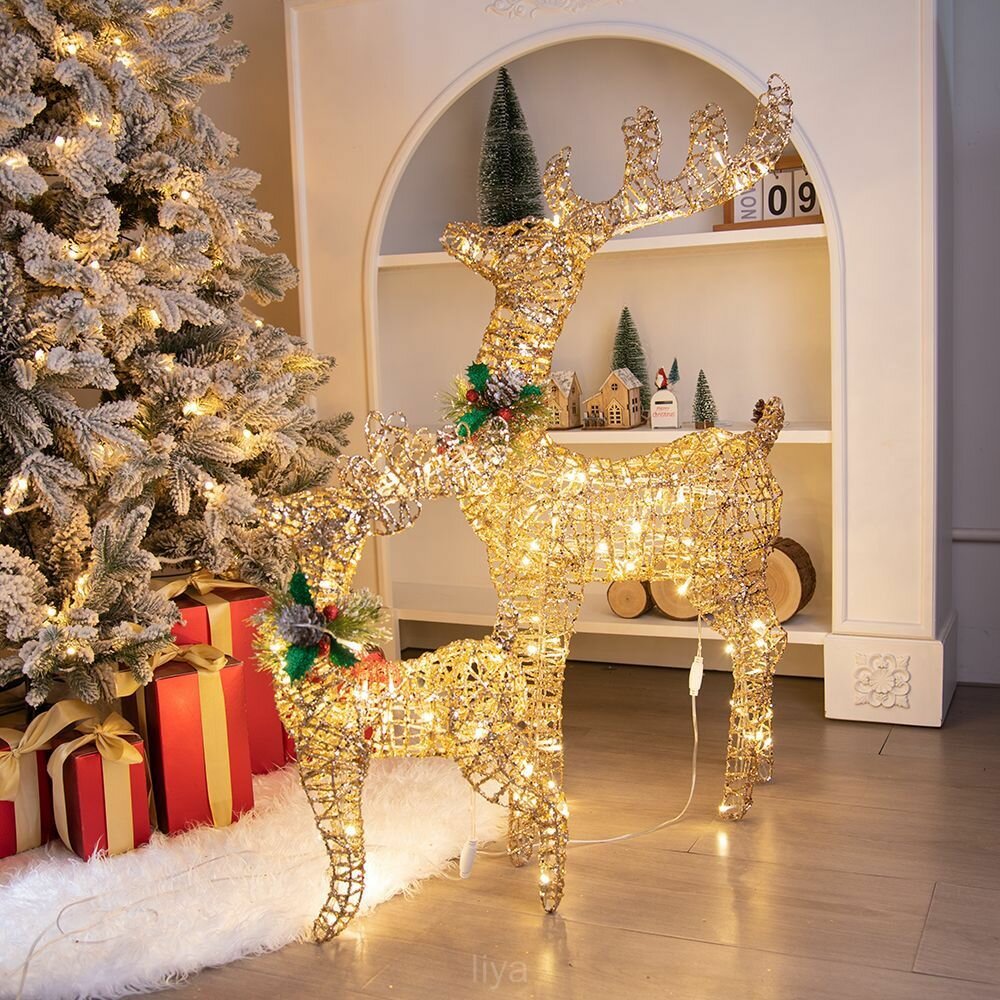 Светящийся олень , акрил и металл, 40см, высота 40, длина 25, ширина 14