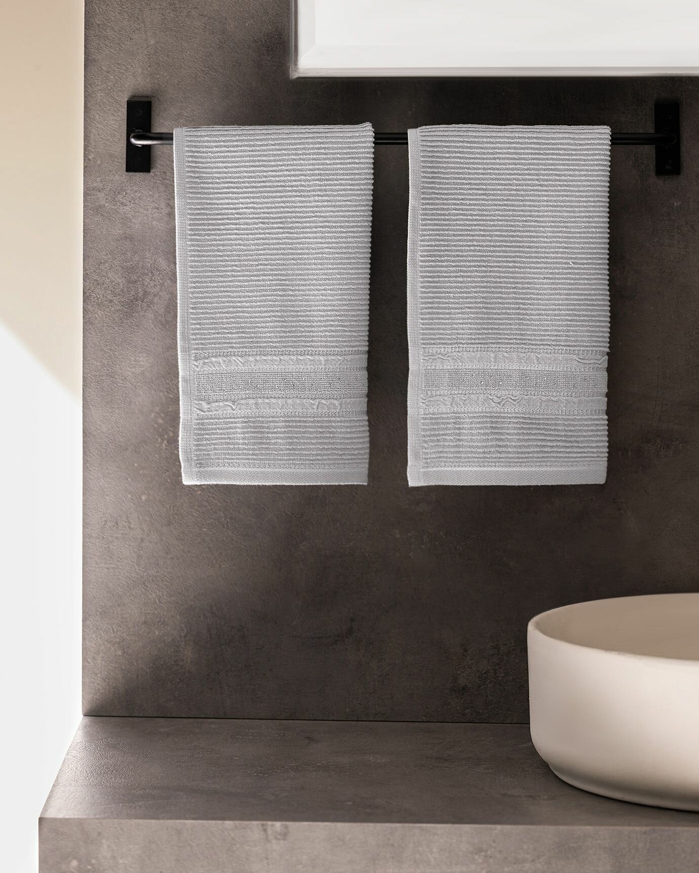 Набор полотенец для рук, лица; набор полотенец махровых. 2 шт, 30х46. Состав:100% Хлопок. Цвет: Серый/ALICE