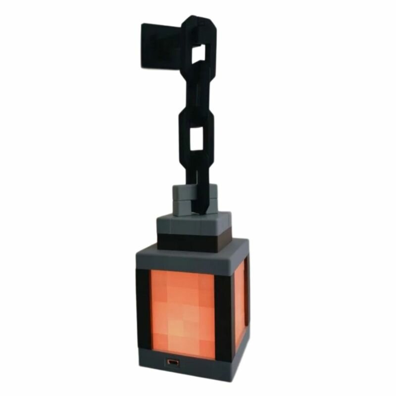 Minecraft Перезаряжаемый световой фонарь Night Light-Пульт дистанционного управления плюс подвесной на цепочке