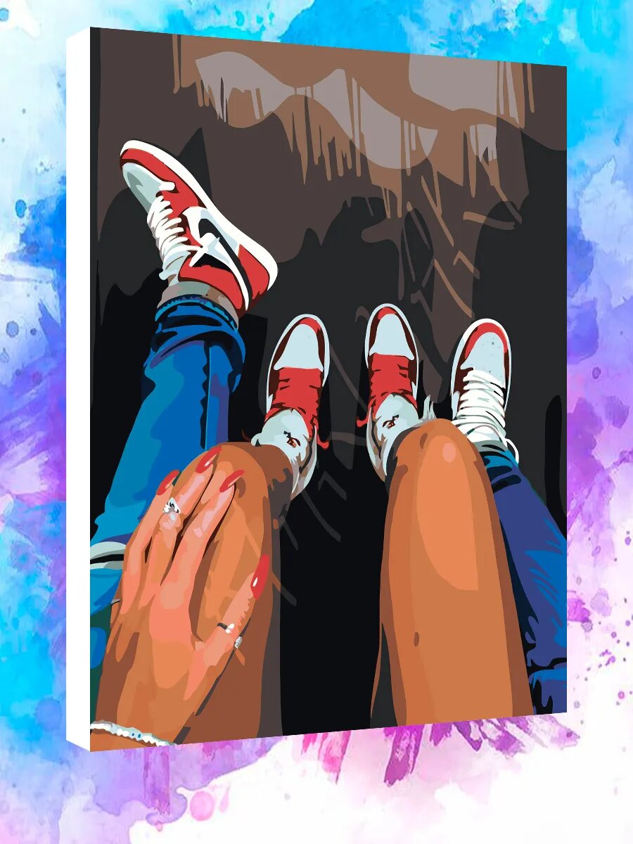 Картина по номерам Влюбленные Романтика Эротика