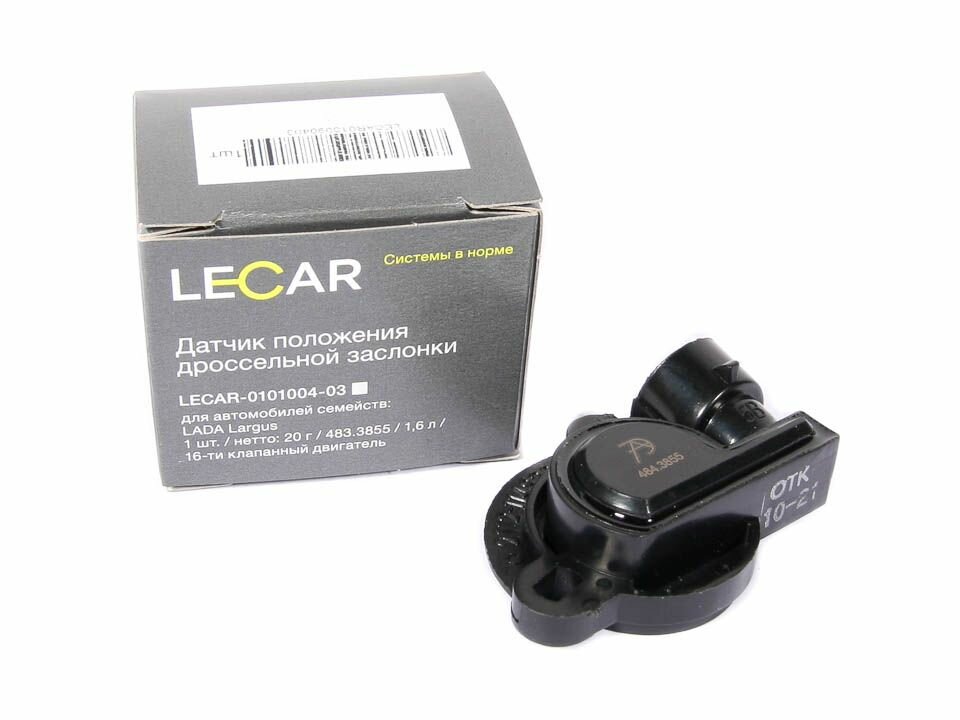 Датчик положения дроссельной заслонки ВАЗ инж б/контактный LECAR фирм. упак LECAR010090403