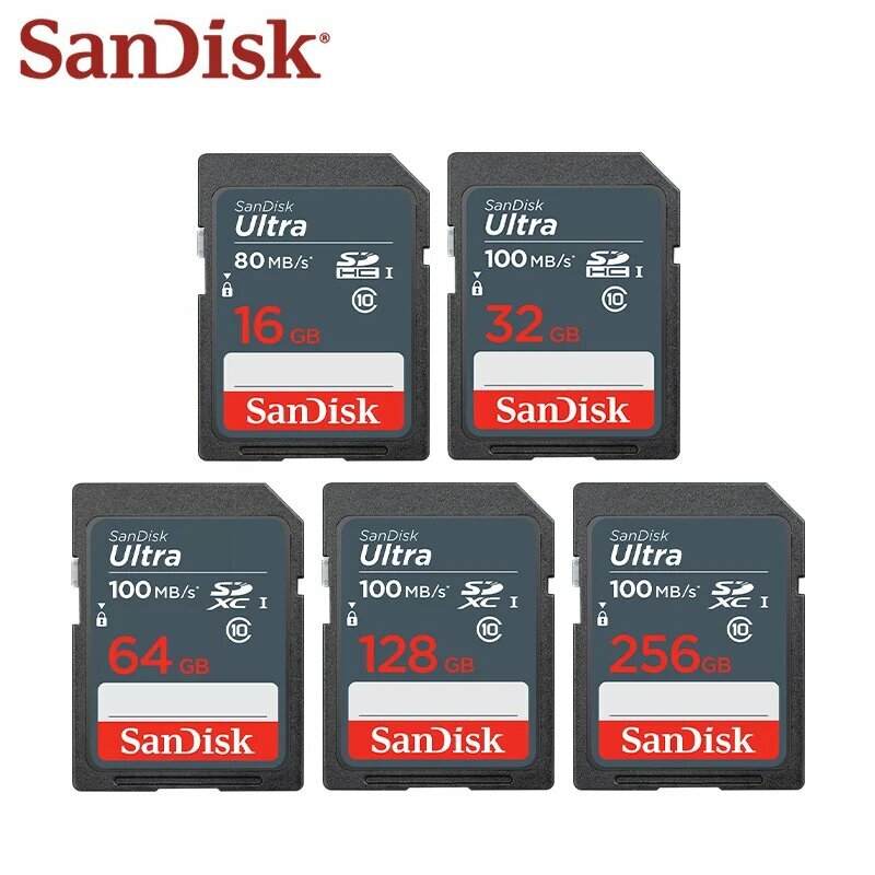 Карта памяти SanDisk SD 16/32/64/128/256 ГБ 128 ГБ