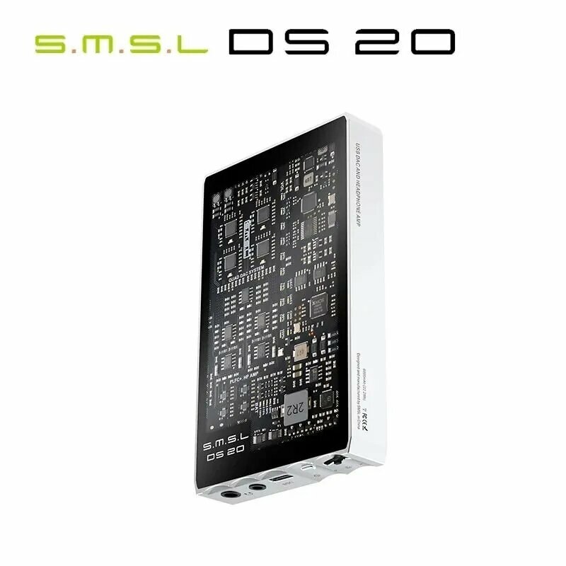 SMSL DS20 Портативный ЦАП-усилитель для наушников MQA CS43131 PCM 32Bit DSD256 XU316 3,5 мм и 4,4 мм