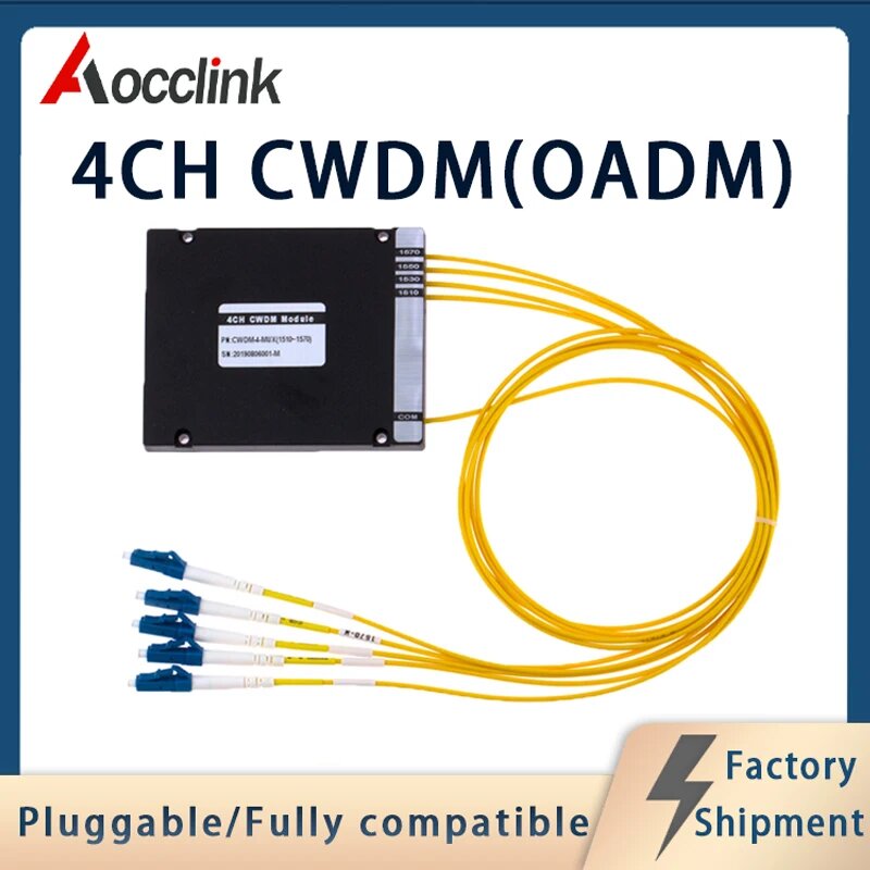 Aocclink 4CH CWDM Одно- и двойной оптоволоконный модуль Single fiber-1pair