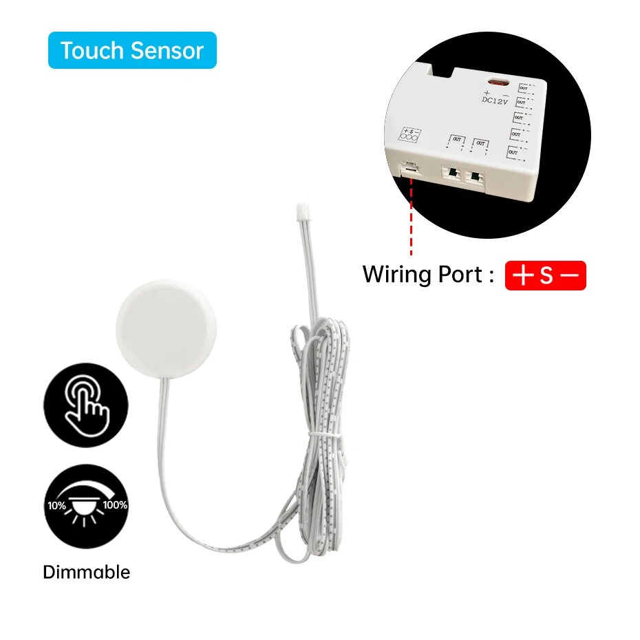 Сенсорный диммер 12-24В, Touch Sensor A