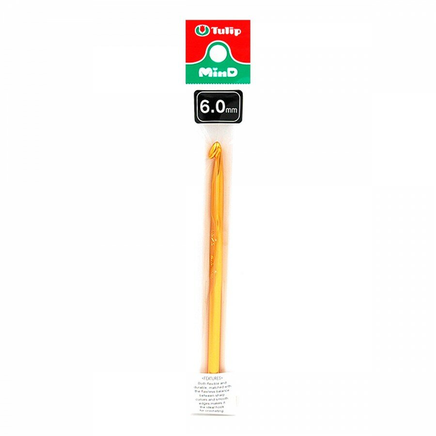 Крючок для вязания MinD 6мм, Tulip, TA-0029e