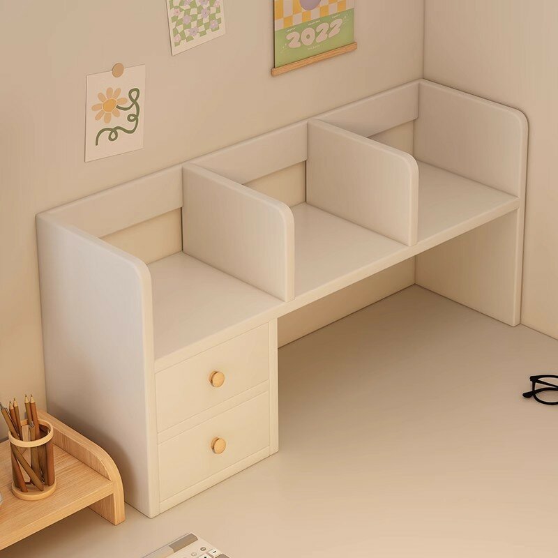 Книжная полка-этажерка, настольная, 3 яруса, ЛДСП, коричнево-красная