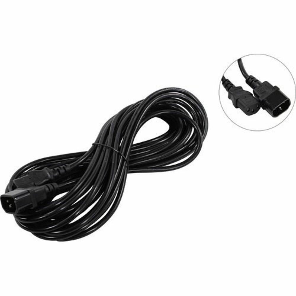 EXEGATE кабели EP280633RUS Кабель монитор - компьютер UPS - >устройство Power EC - 10P IEC 320 С13 - >С14 VDE - 250V - 3 0.75mm2, медь, черный, 10м.