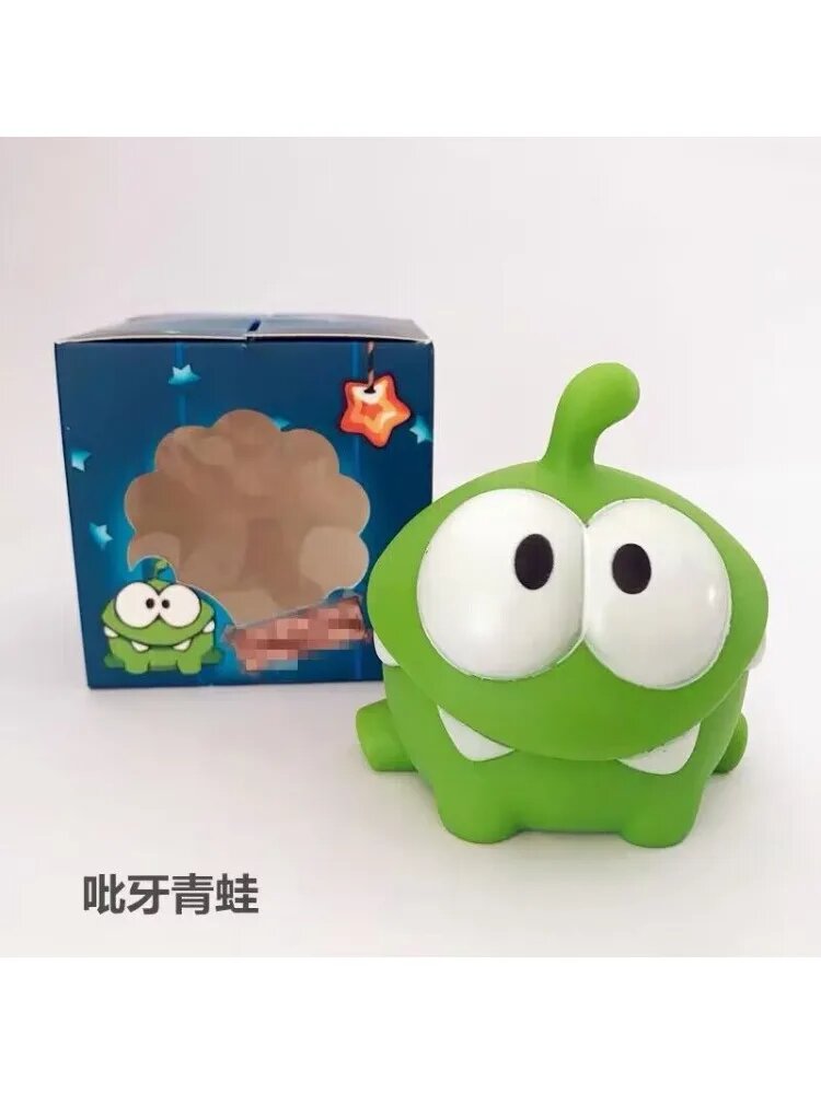 Фигурки Kawaii Cut The Rope Om Nom зелёного цвета Feromey, Зеленый, Унисекс