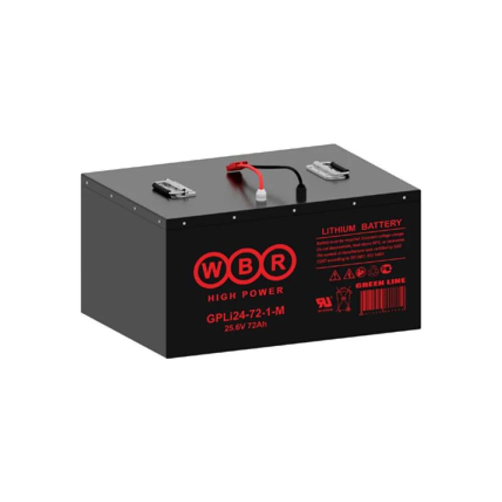 Аккумуляторная батарея литиевая WBR (LiFePO4) GPLi24-72-1-M 24 В 72 Ач УТ- 24В надежное и долговечное решение