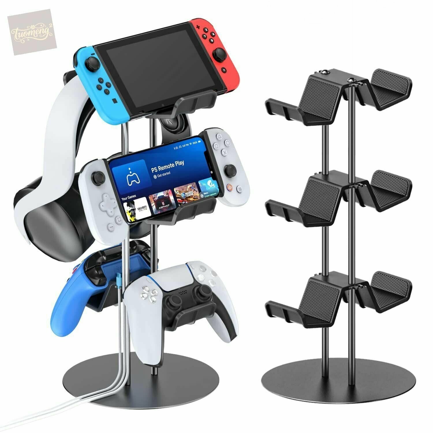 Держатель гарнитуры подставка для геймпада 3 яруса Совместима с Xbox PS5 PS4 Nintendo Switch