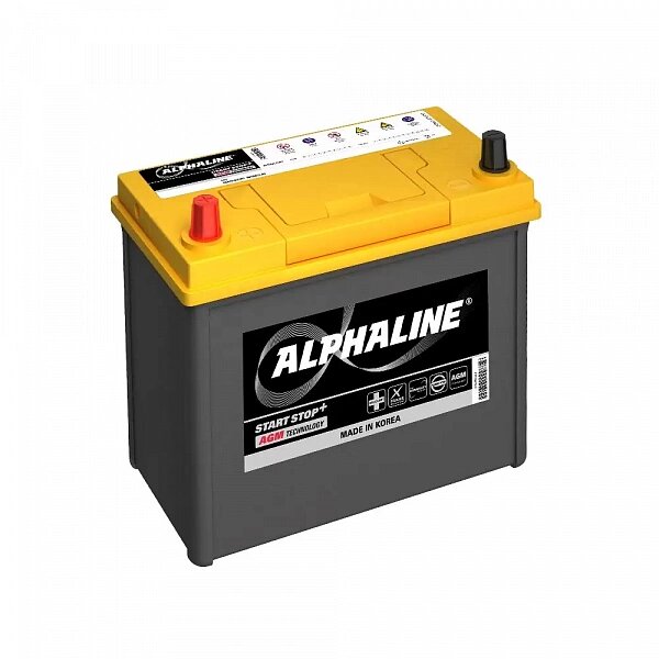 Аккумулятор автомобильный ALPHALINE AGM AX S34B20R 35.0 Ah 340 A ПП 197x127x220