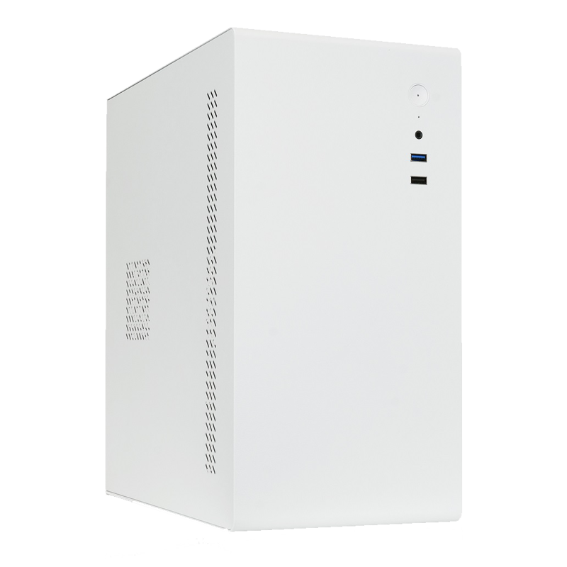 Корпус с блоком питания 450Вт./ Case Foxline FL-719W-FZ450R-U31, mATX case, white, w/PSU 450W 12cm, w/1xUSB2.0, w/1xUSB3.0, w/1xCombo Audio, w/pwr cord, w/o FAN