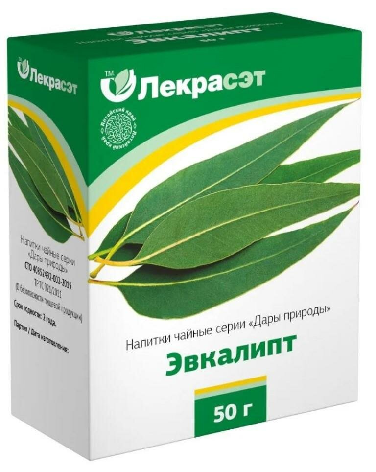 Чайный напиток Лекра-СЭТ "Эвкалипт", лист, россыпью, 50 г