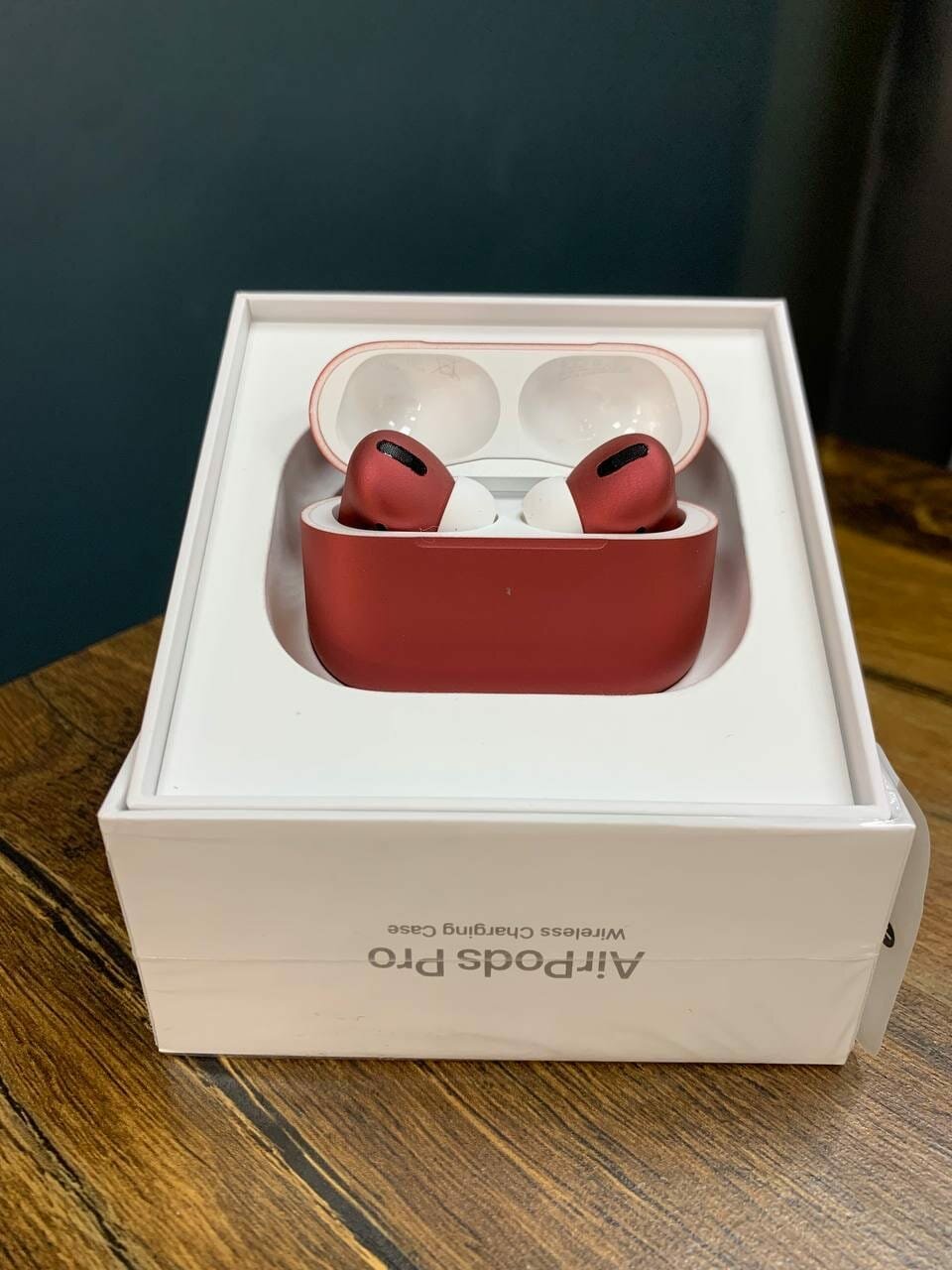 Наушники AirPods Pro 2 Color Type-C (2023) Пурпурно-Красный матовый (Ral_3004)