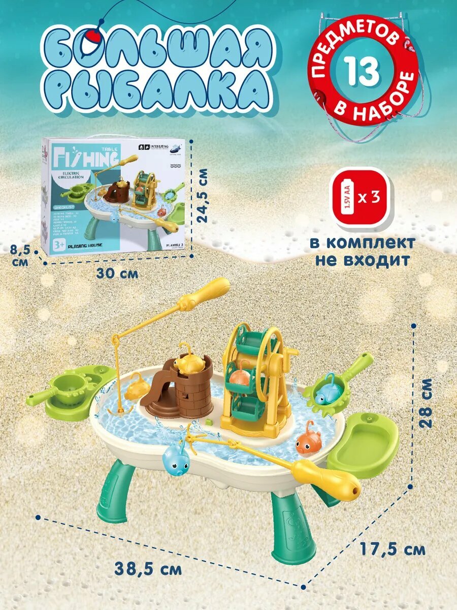 Настольная игра "Рыбалка", с эффектом звука, для детей от 1 до 7 лет — фото 1