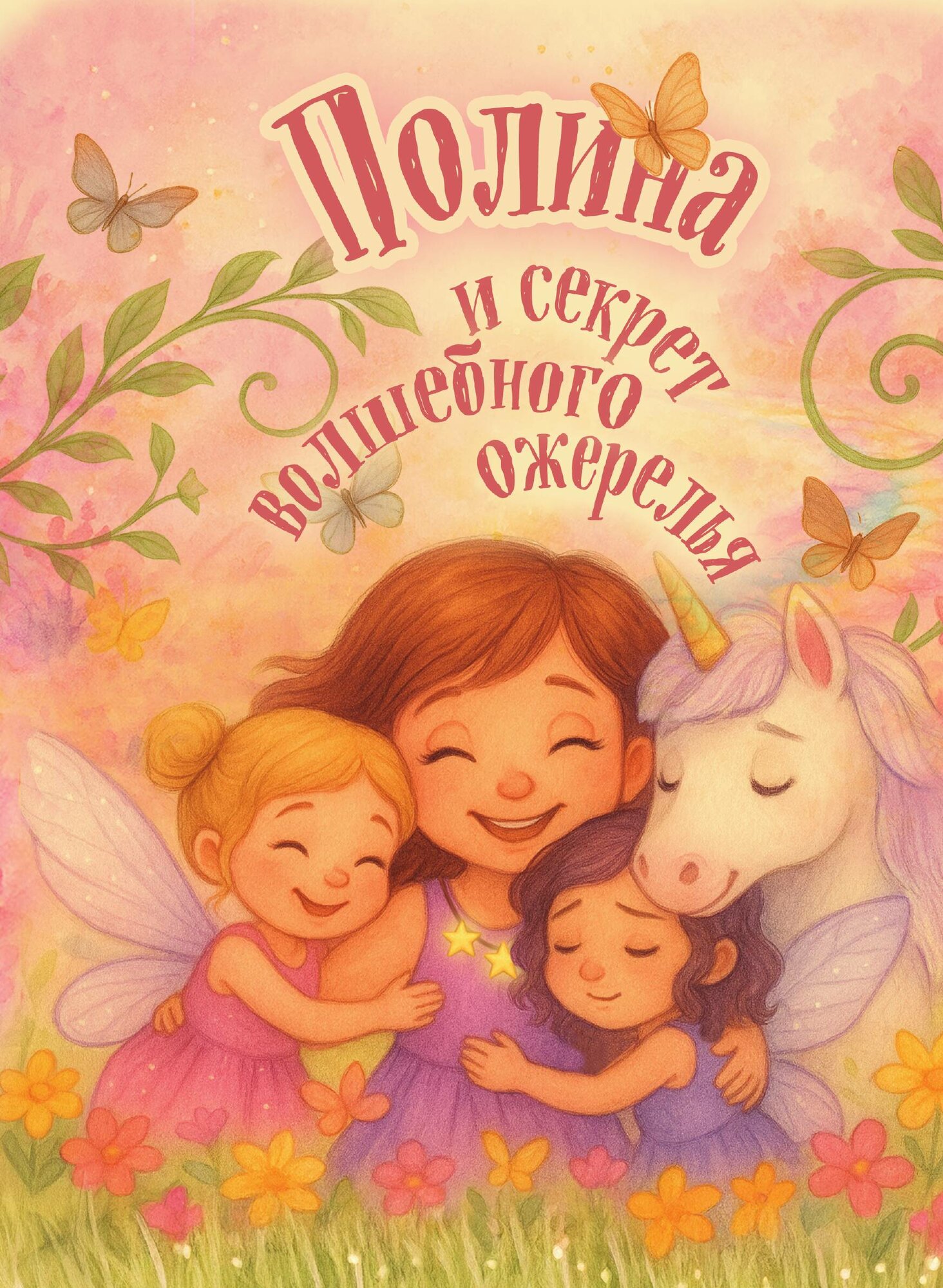 Полина и секрет волшебного ожерелья. Именная книга для девочек с заданиями