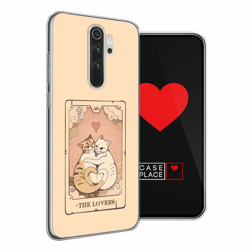 Чехол на Xiaomi Redmi Note 8 Pro / Сяоми Редми Нот 8 Про с принтом "The lovers cats 1 - 14 февраля" — фото 1