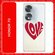 Чехол на Honor 70 / Хонор 70 с принтом "Love heart 2 - 14 февраля", прозрачный
