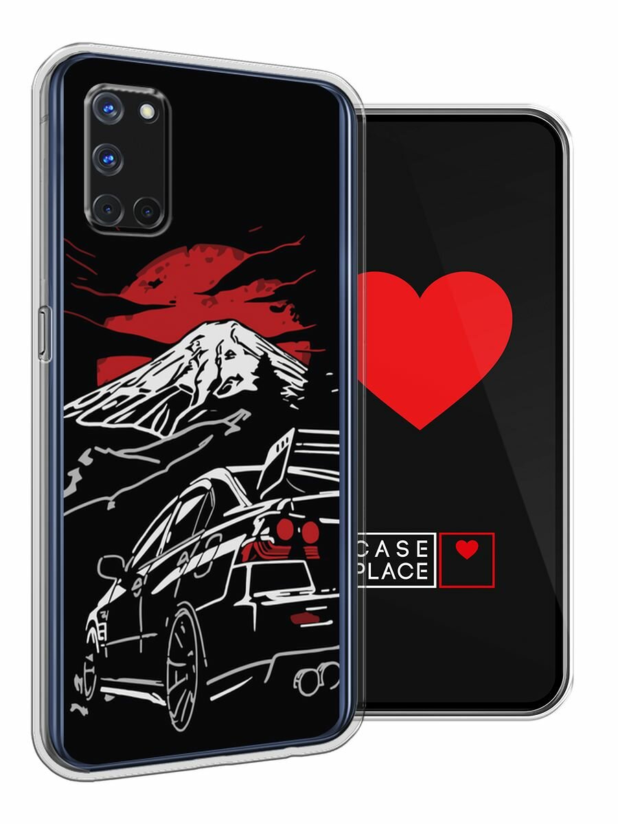 Чехол на Oppo A52/A72 / Оппо A52/A72 с принтом "Машина в горах JDM" — фото 1