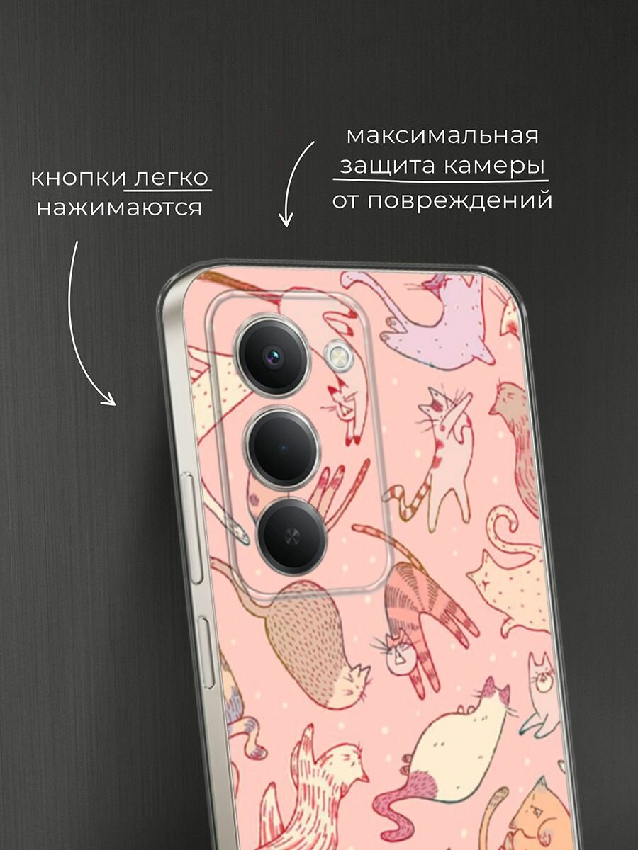 Чехол на Xiaomi Redmi 15 / Сяоми Редми 15 с принтом "Розовое счастье" — фото 1
