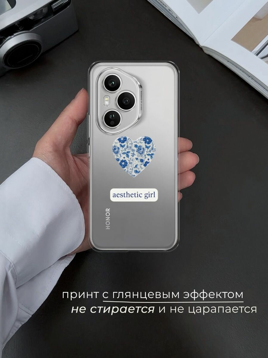Чехол на Honor 400 Pro / Хонор 400 Про с принтом "Aesthetic girl" — фото 1