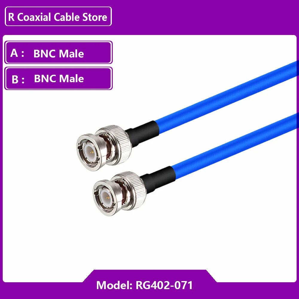 RF коаксиальный кабель BNC-BNC R RG316 RG174 RG58 RG179 RG400 RG402 20CM, BNC M to BNC M