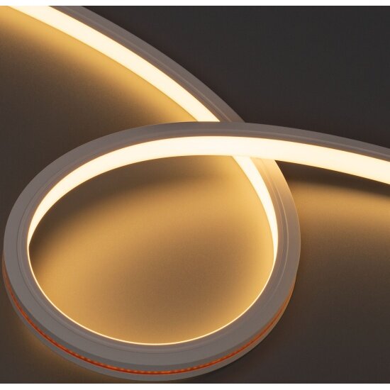 Лента герметичная Arlight MOONLIGHT-TOP-X320-13x12mm 24V Warm3000 (5 W/m, IP67, sauna, 5m, wire x1) (, Вывод вниз, 3 года)