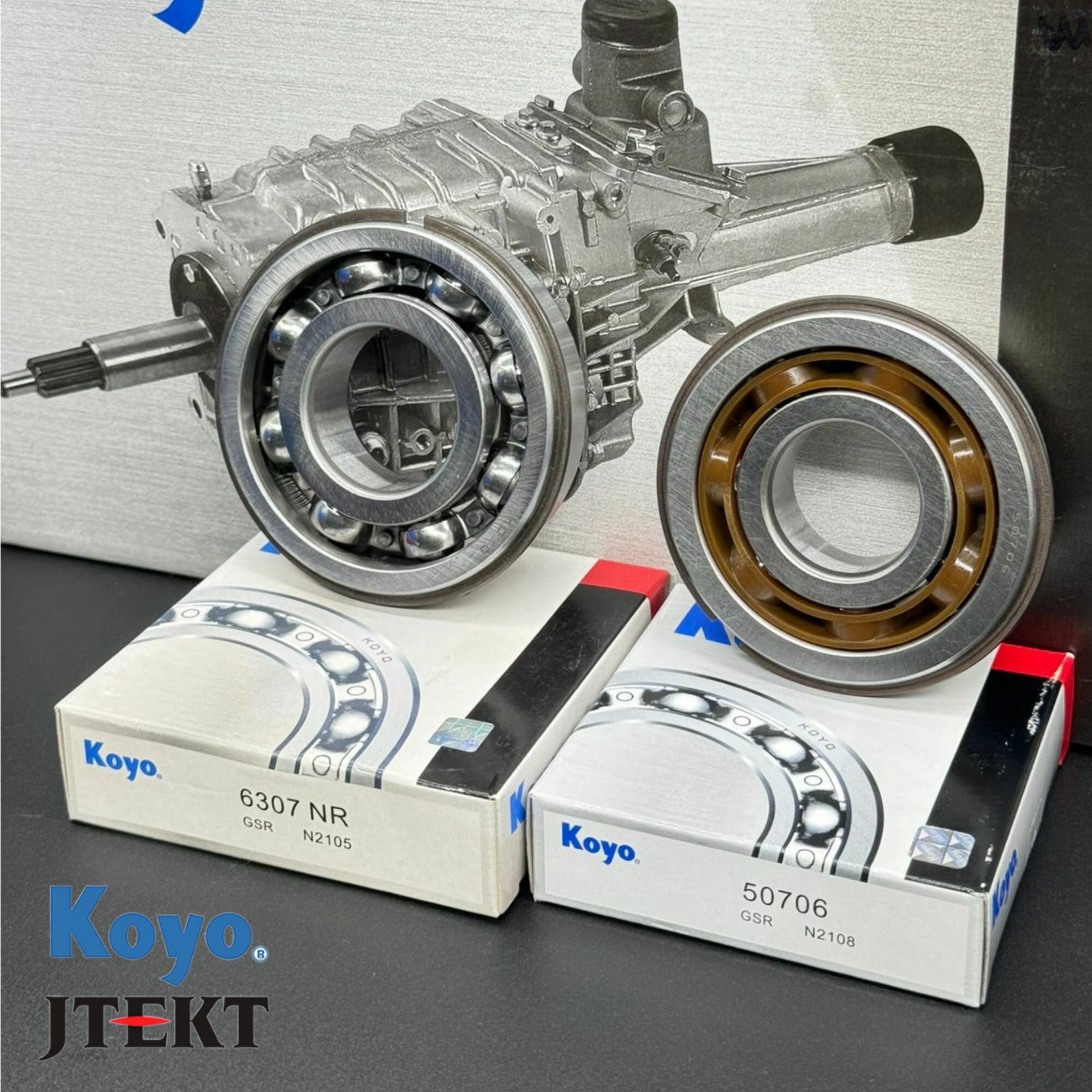 Подшипники первичного и вторичного вала КПП Газель 3302 и их модификации KOYO BB1-3913 (50706) 30x75x19, BB1-4504 (50307) 35x80x21-комлект