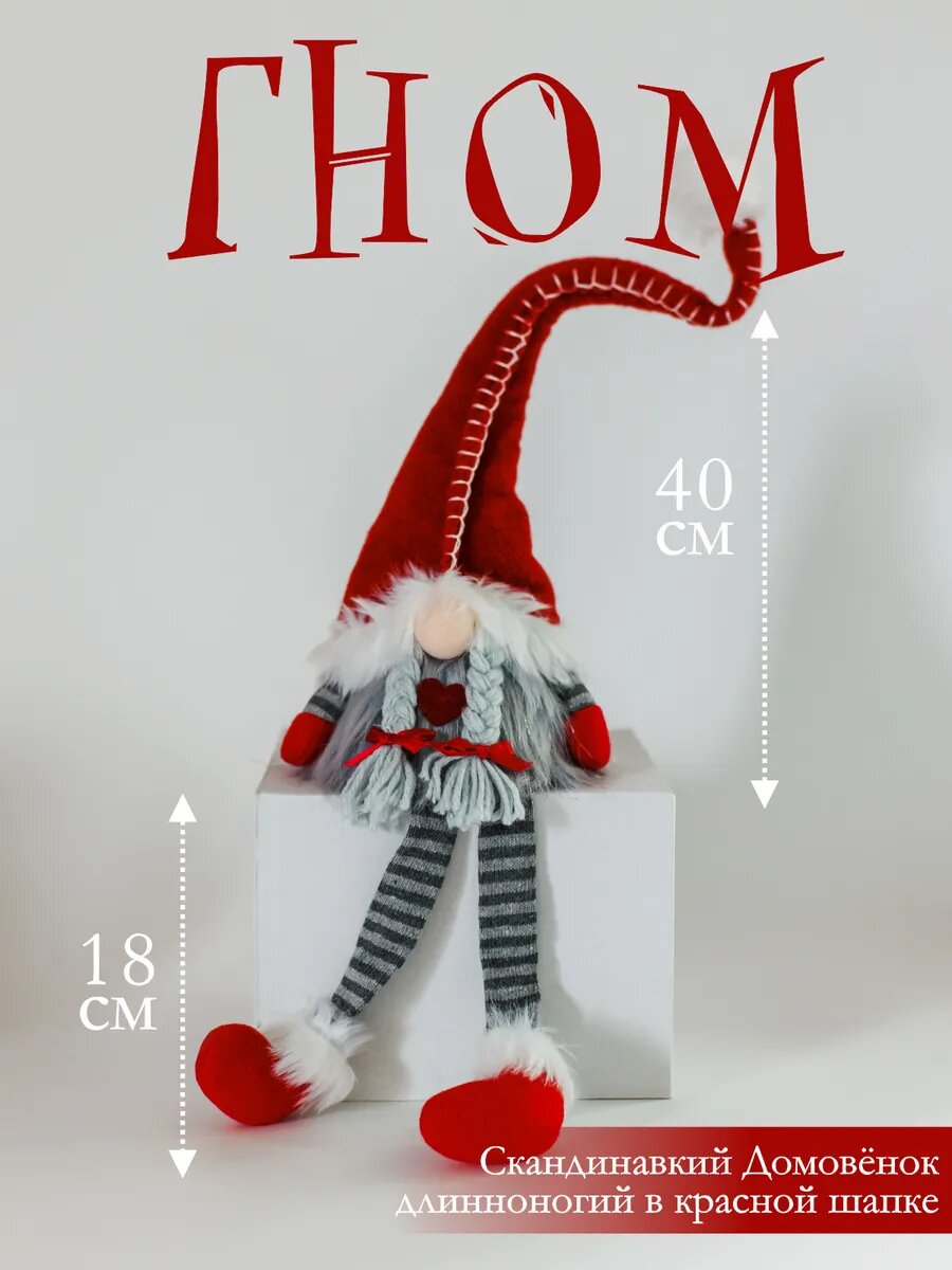 Новогодняя игрушка под елку Фигурка Гном