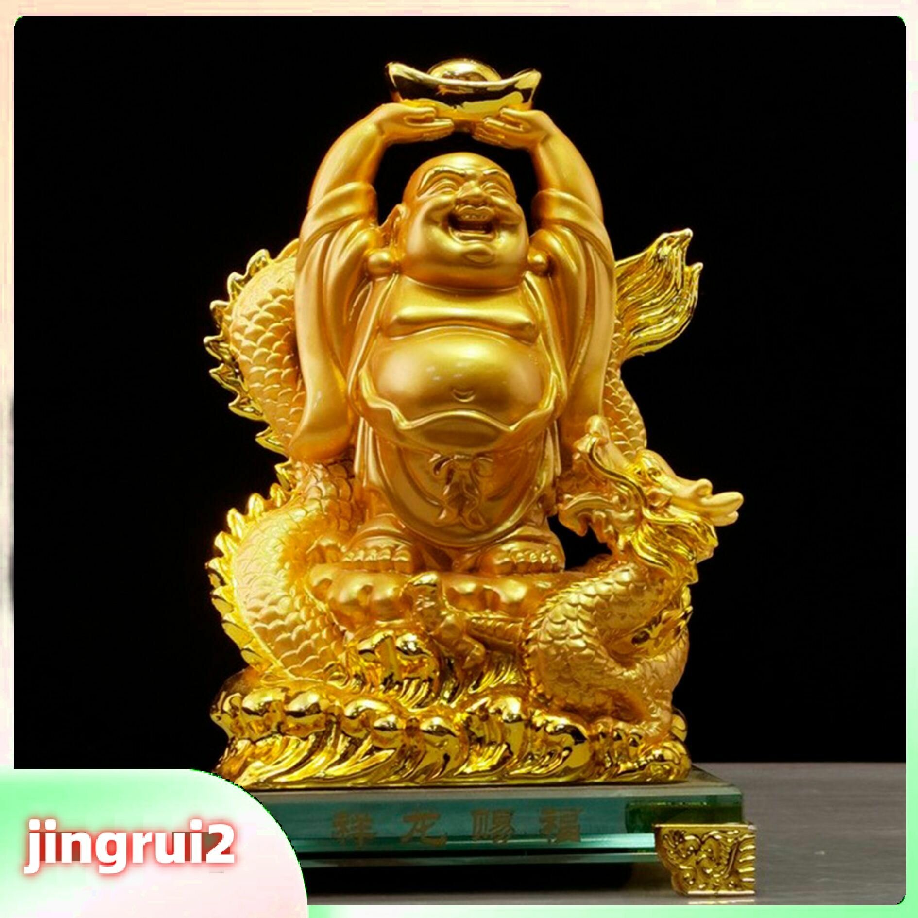 Статуэтка "Хотей с драконом" Фен-Шуй (12*8.5*18.5 см.)