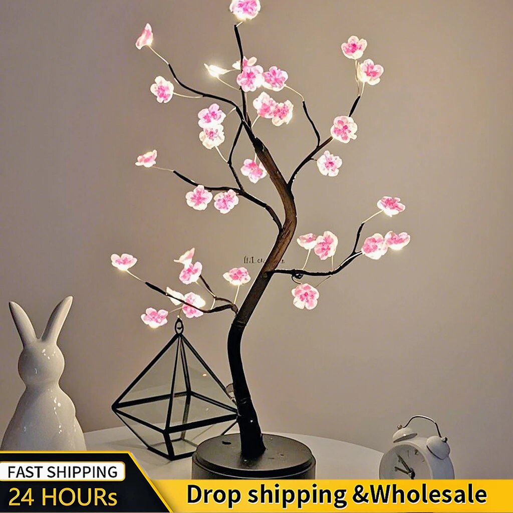 Сенсорная LED лампа "Вишневое дерево", Plum blossom