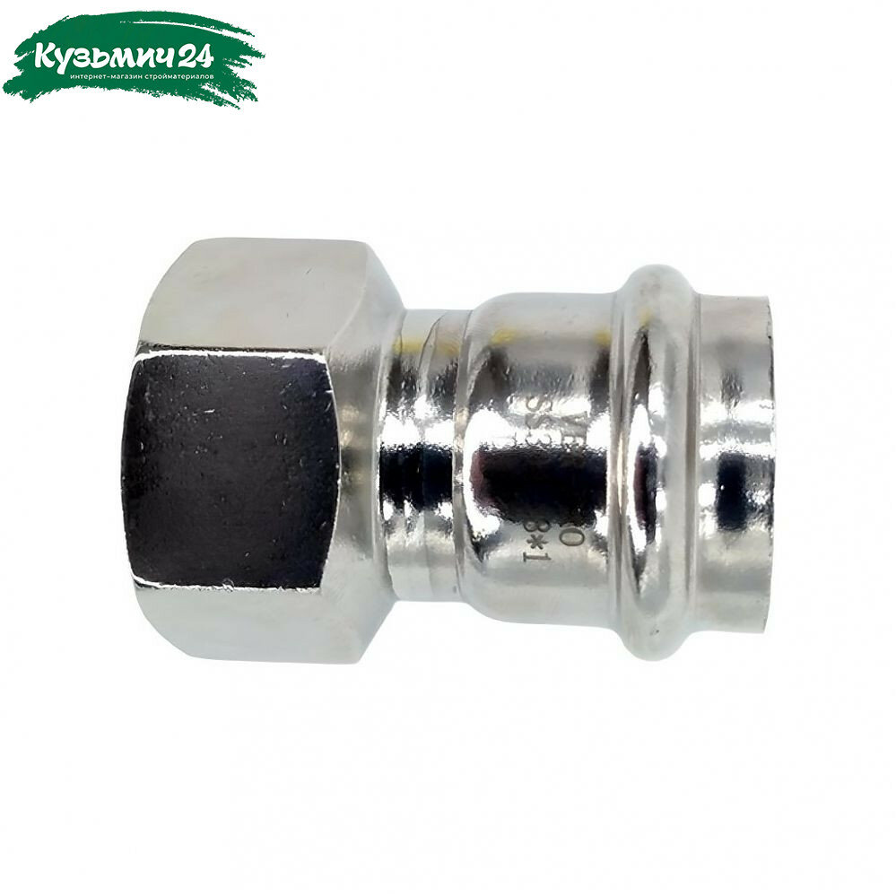 Муфта-пресс ViEiR Ver-Pro 22-1/2", ВР, VPSF223 соединительная, нержавеющая сталь