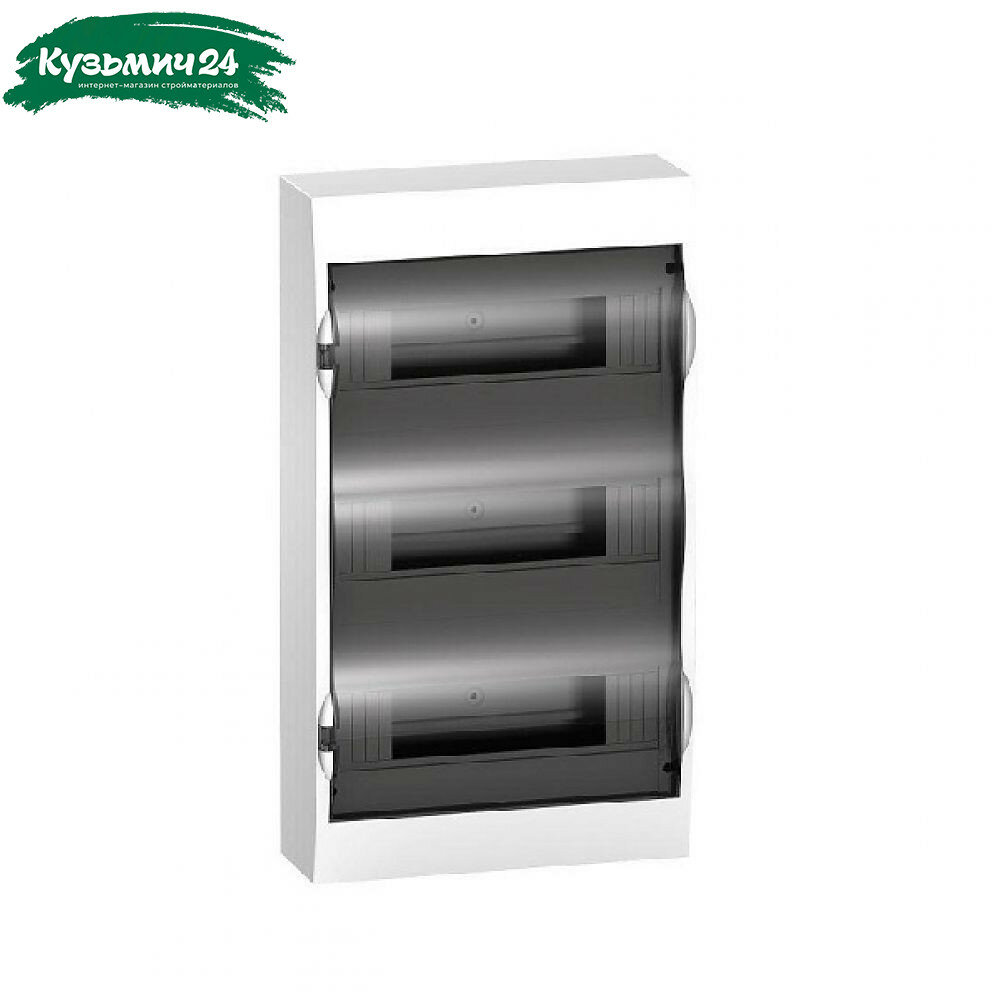 Бокс пластиковый Schneider Electric EASY 9, IP40, 36 модулей, навесной, прозрачная дверца EZ9E312S2SRU, 1 шт.