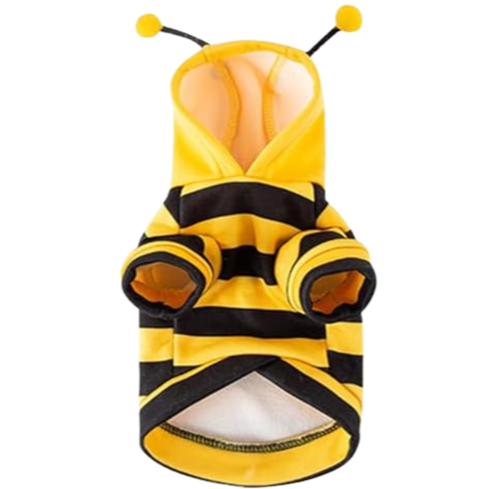 Disfraz de Perros Abejas, Sudadera con Capucha para Mascotas Pequeños, Tallas S (Pecho 37cm, Longitud Espalda 25cm, Peso 3-5kg), M (Pecho 42cm, Longitud Espalda 30cm, Peso 5-8kg), L (Pecho 47cm, Longitud Espalda 35cm, Peso 8-11kg), XL (Pecho 52cm,