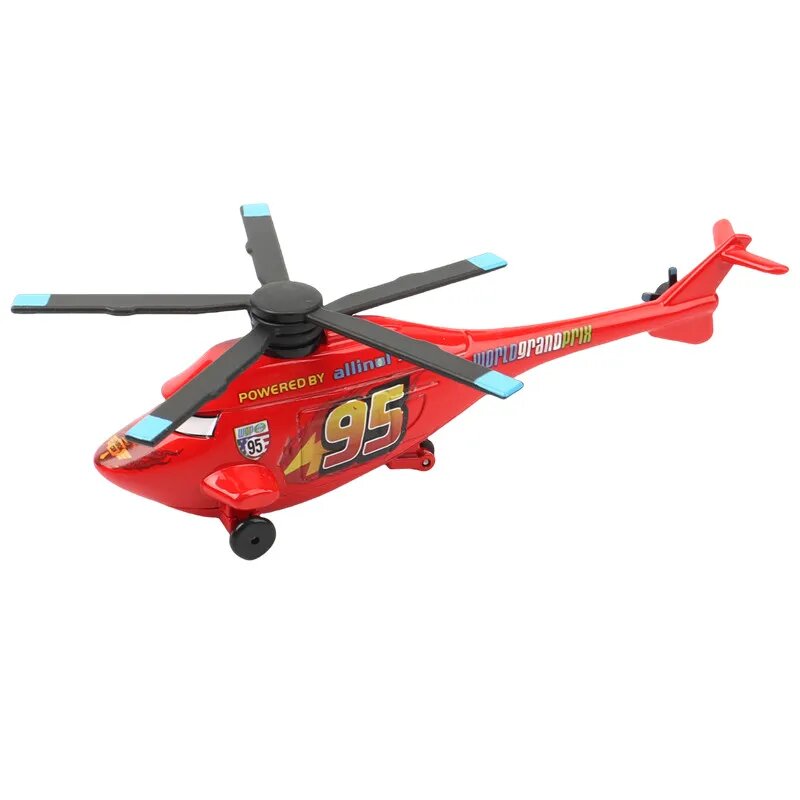 Disney Pixar Cars, вертолет, красный, 1:55
