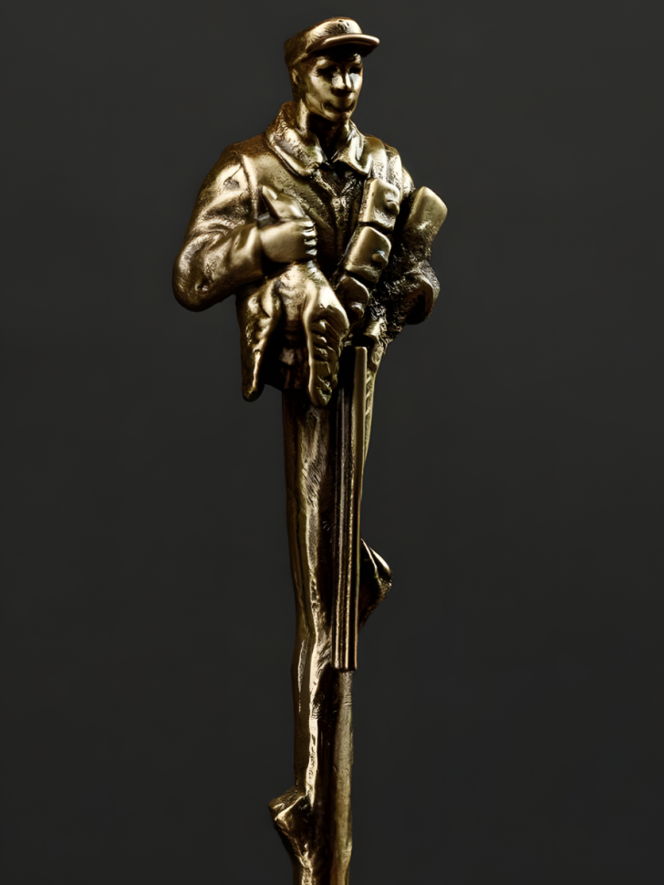 Латунная чайная ложка "Охотник"