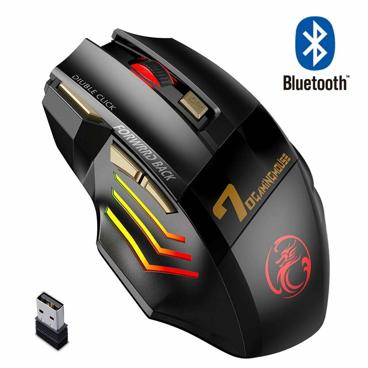 [Good LIFE]Беспроводная мышь Bluetooth Gamer Computer Mouse raton Gaming inalambric Mouse Перезаряжаемая мышь 5500 DP Si