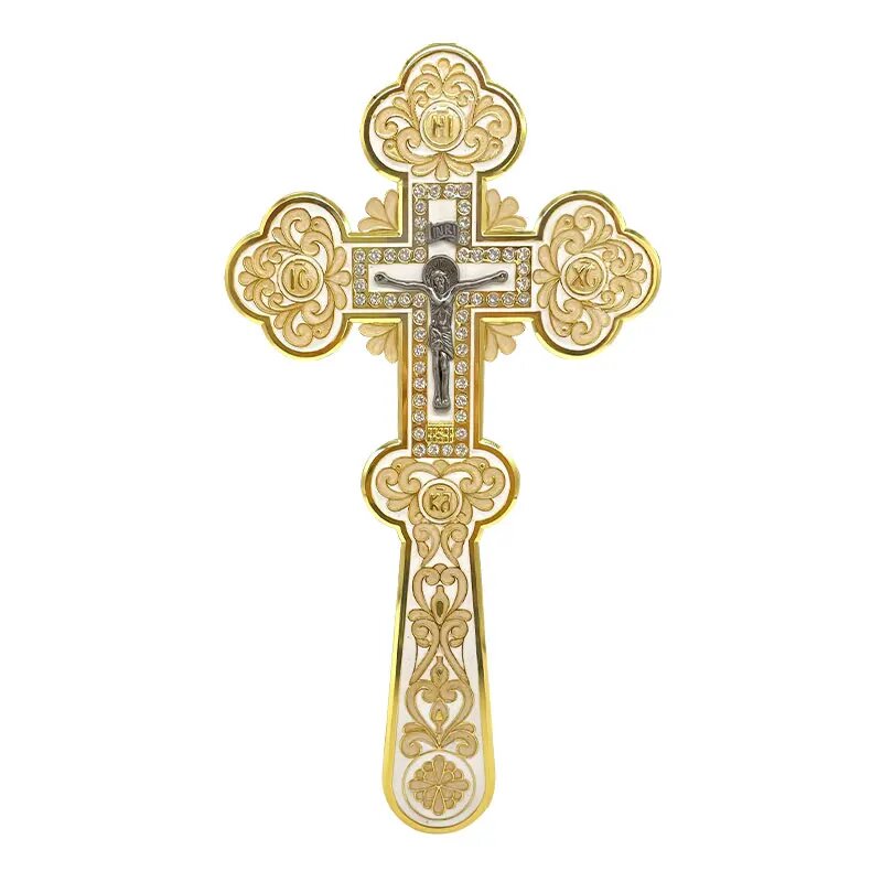 Настенный крест из металла White