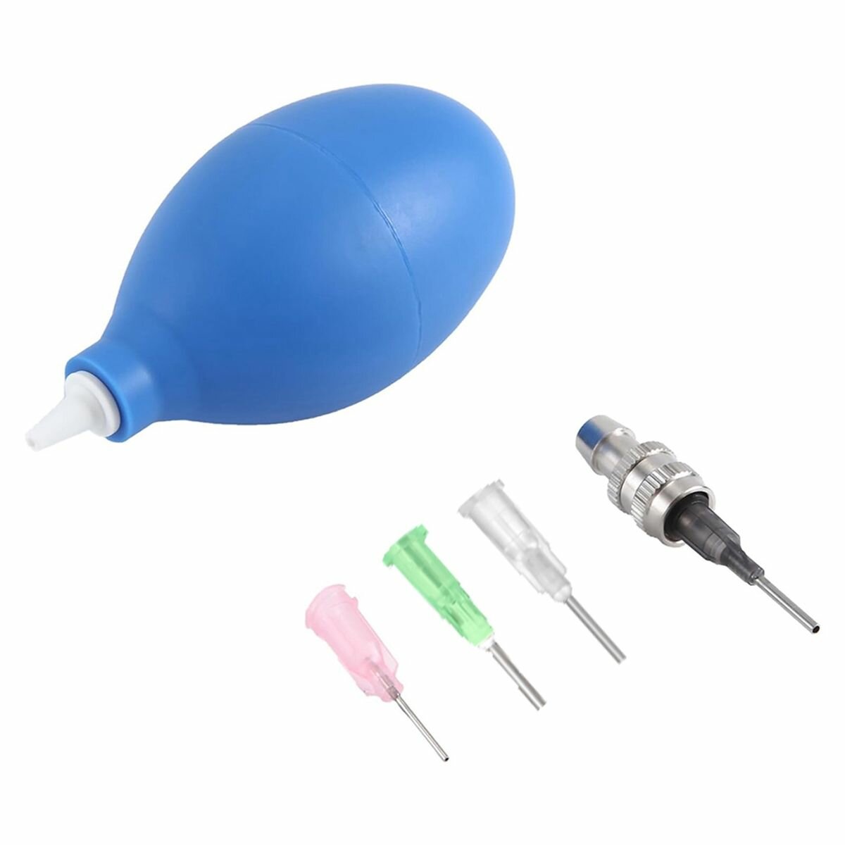 Набор гончарных инструментов для глазурования керамики, прецизионный керамический аппликатор 3 унции, иглы и насадки синего цвета, комплект для точного нанесения глазури и декора