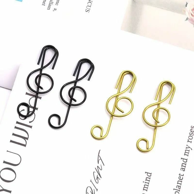 Скрепки в форме скрипичного ключа, 20 шт. / набор фигурных скрепок