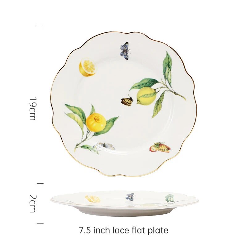 Керамические чашки для эспрессо Lemon, 1pc, Белый