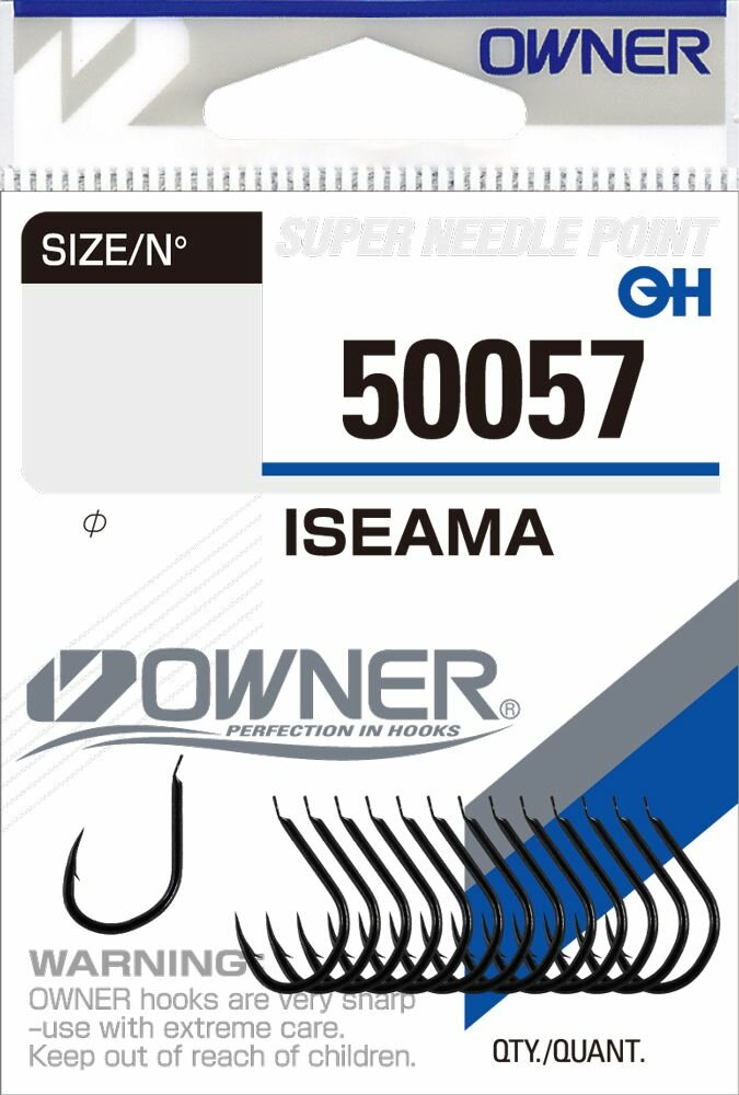 OWNER Крючок Iseama black №1 11шт
