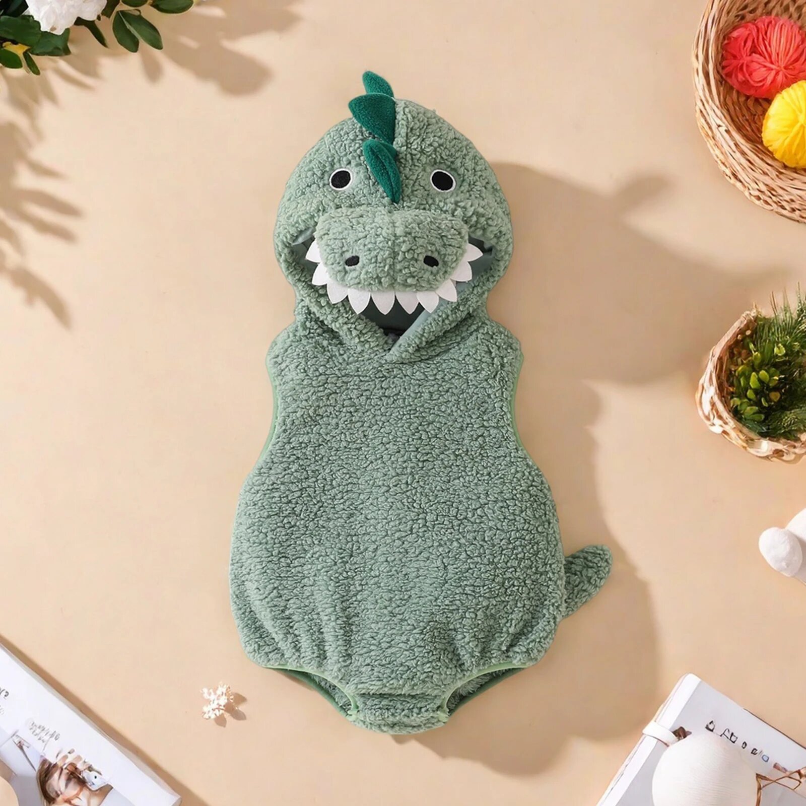 Плюшевый комбинезон динозавра для новорожденных 12-18 Months