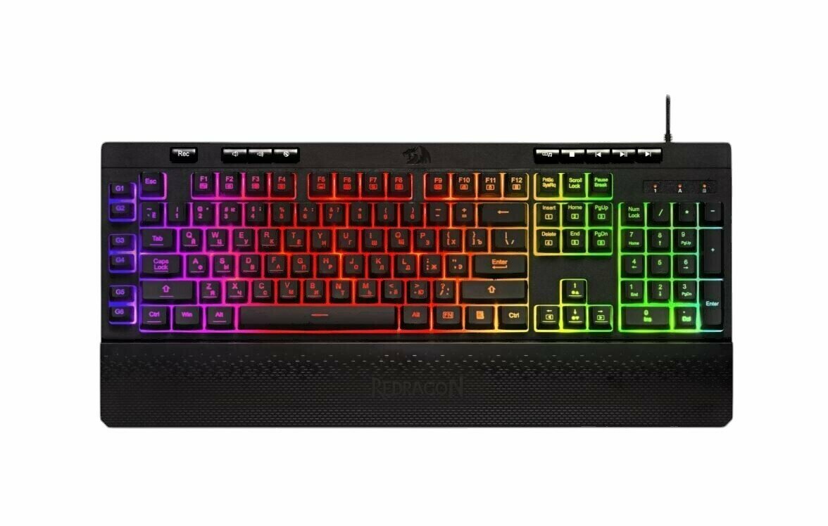 Клавиатура игровая, проводная (77689) Shiva RU, RGB, 26