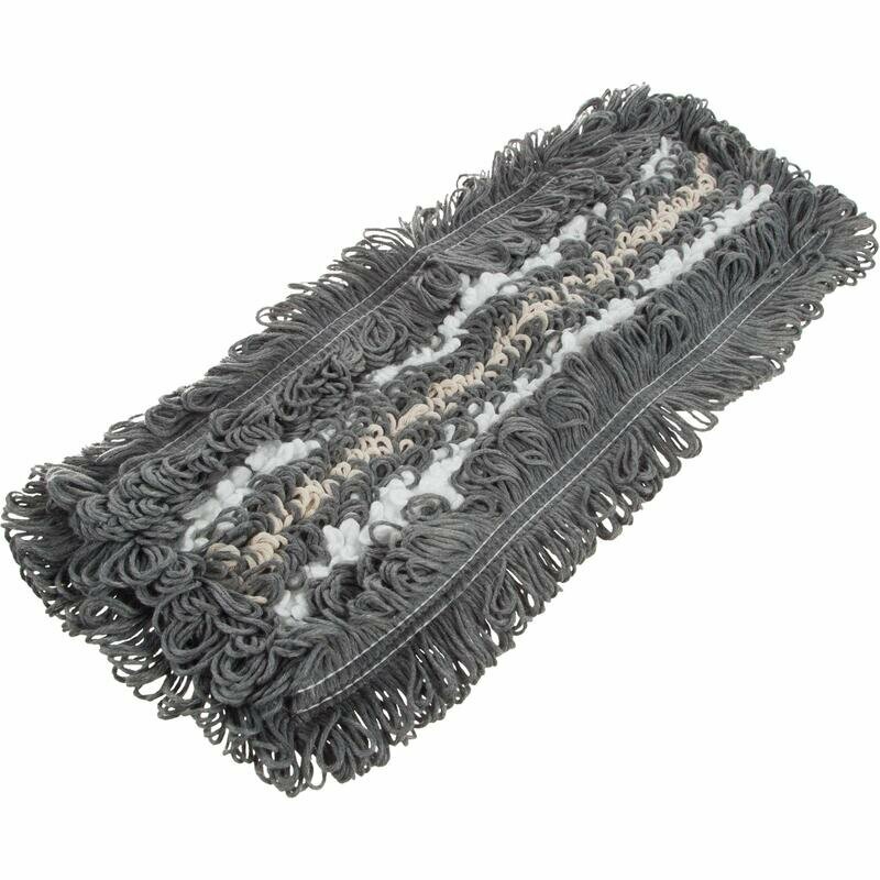 Насадка МОП для швабры-флаундера плоской Luscan Professional хлопок 40х10 см серый, 1752574