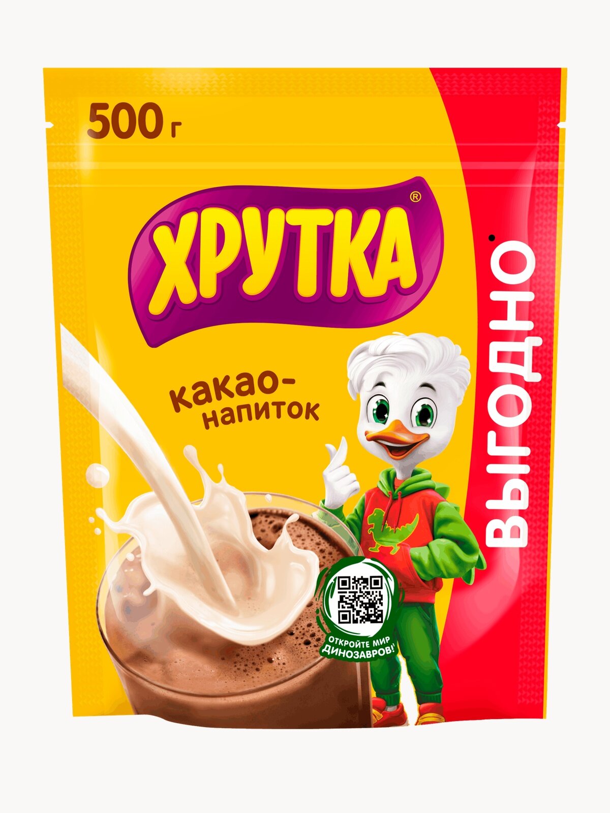 ХРУТКА®. Пакет 500г. Какао-напиток быстрорастворимый