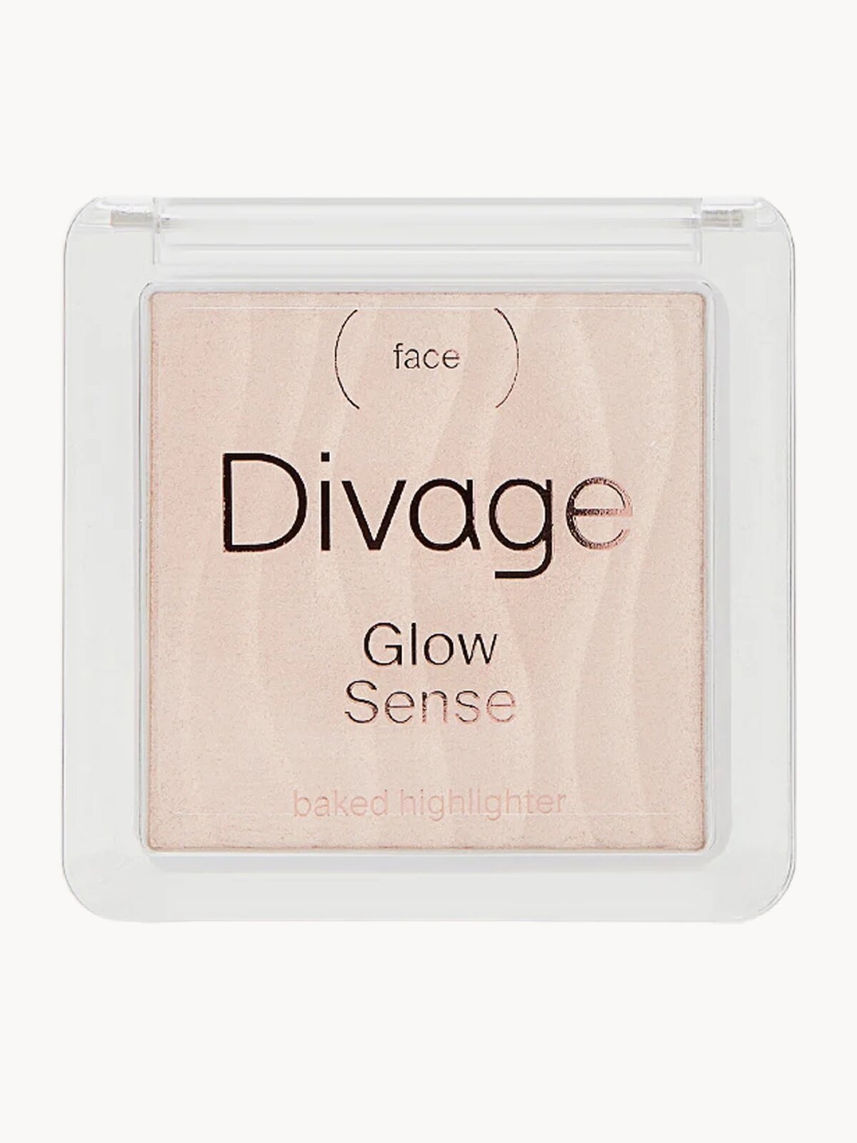 Divage Хайлайтер для лица запеченный Glow Sense Baked Highlighter Тон 02 розовое сияние