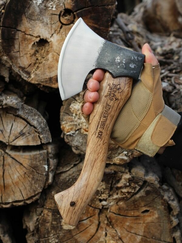 Топор ручной работы-оходный топор для колки дров, 270 мм, 0.85 кг, твердость 55 HRC