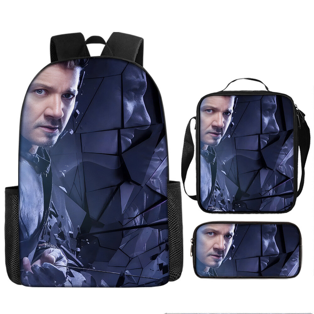 Трансграничный бестселлер: рюкзак «Мстители», набор школьных сумок из трех предметов для учащихся начальной и средней школы, рюкзак с цифровой 3D-раскраской